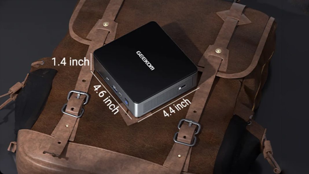 GEEKOM Mini Air12 mini PC with a sleek design, Intel N100 CPU, and 16GB ...