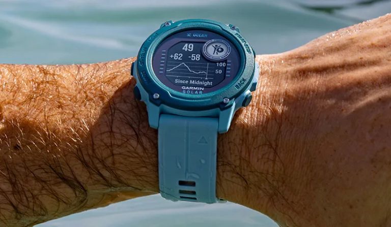 Garmin Descent G1 Solar- Ocean Edition made with ocean-bound plastics ...
