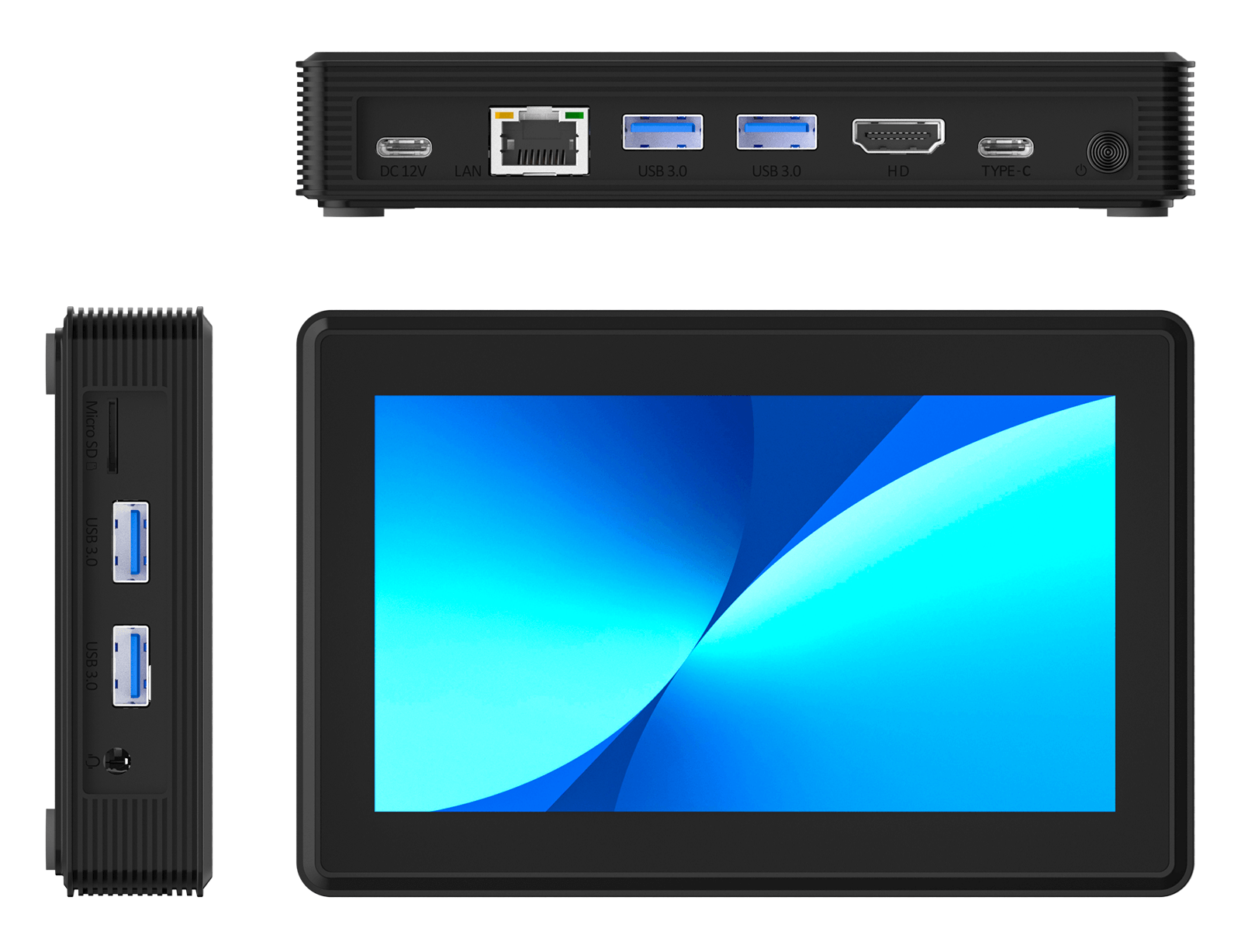 HIGOLE GOLE 2 Pro mini PC with a 5.5" touchscreen display, 16GB RAM ...