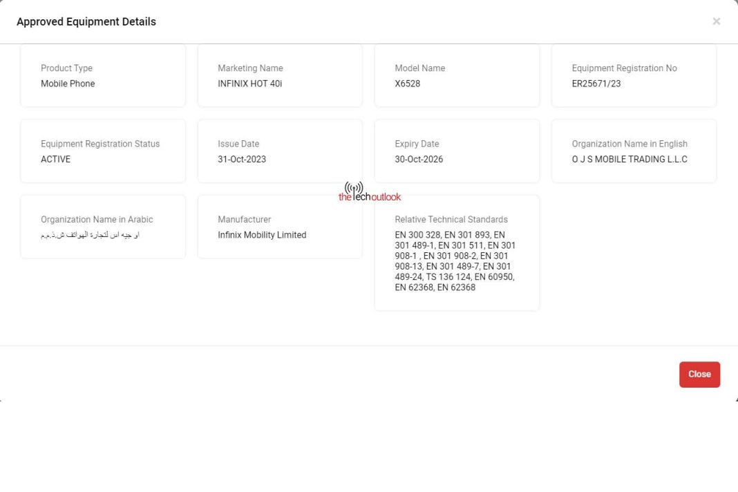 Infinix Hot 40i Spotted On TDRA Certification - Gizmochina
