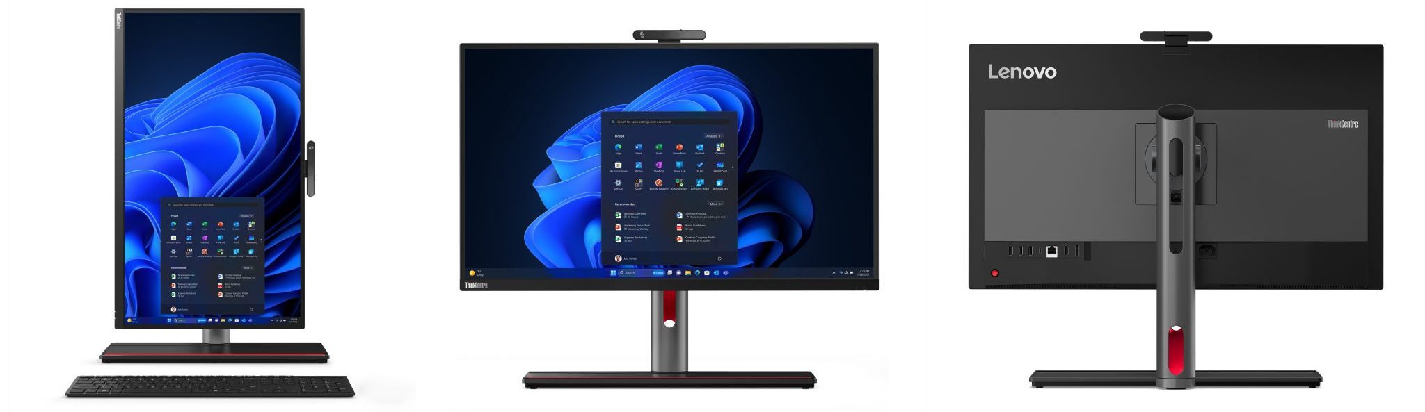 Lenovo's new ThinkCentre M90a Pro Gen 4 AIO with 27" 2K display, 13th ...