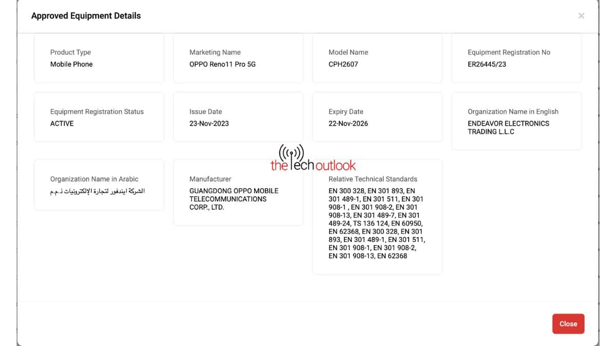 Oppo Reno 11 Pro visits TDRA certification ahead of global launch ...