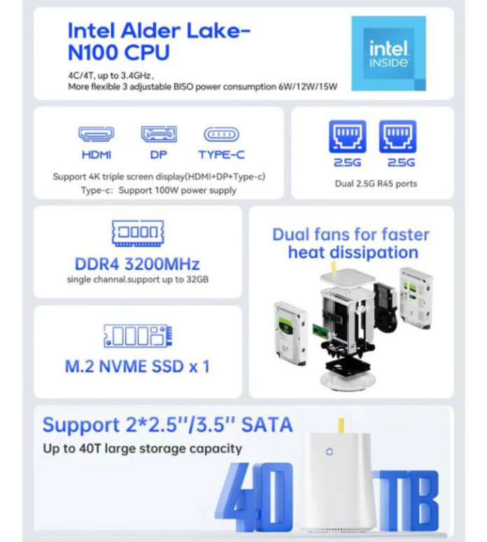 Pre-order AOOSTAR WTR R1 N100 Mini PC for $219 at GeekWills - Gizmochina