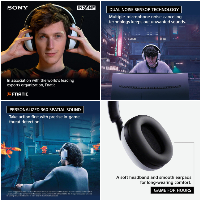 Sony INZONE H5 Gaming Headset with 360 spatial sound launched in India ...