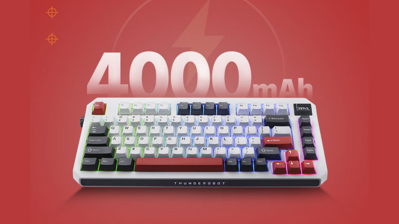 ThundeRobot ZERO 75 Retro Red mechanical keyboard launched in China for 349 Yuan ($48) - Gizmochina