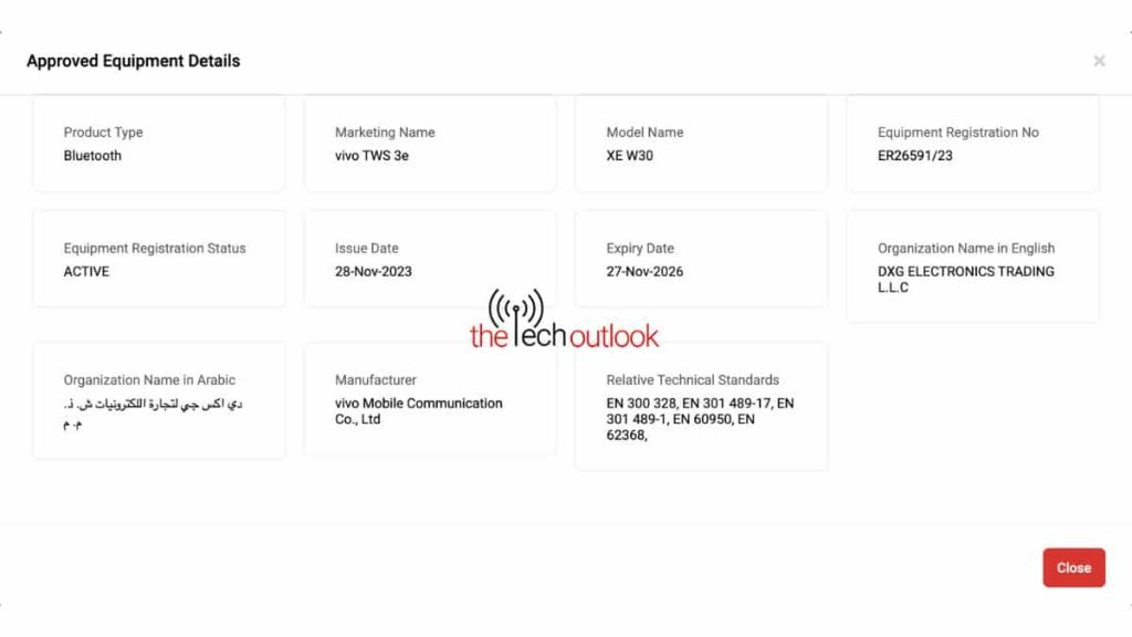 Vivo TWS 3e inches closer to global launch, Picks up TDRA certification ...