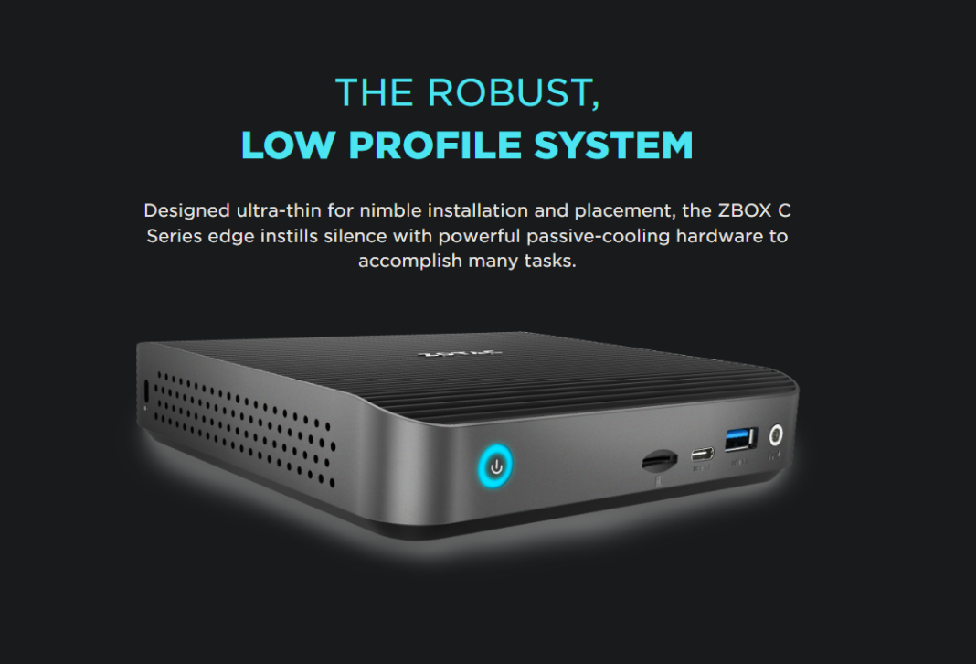ZOTAC ZBOX edge CI343 mini PC with silent fanless cooling system ...