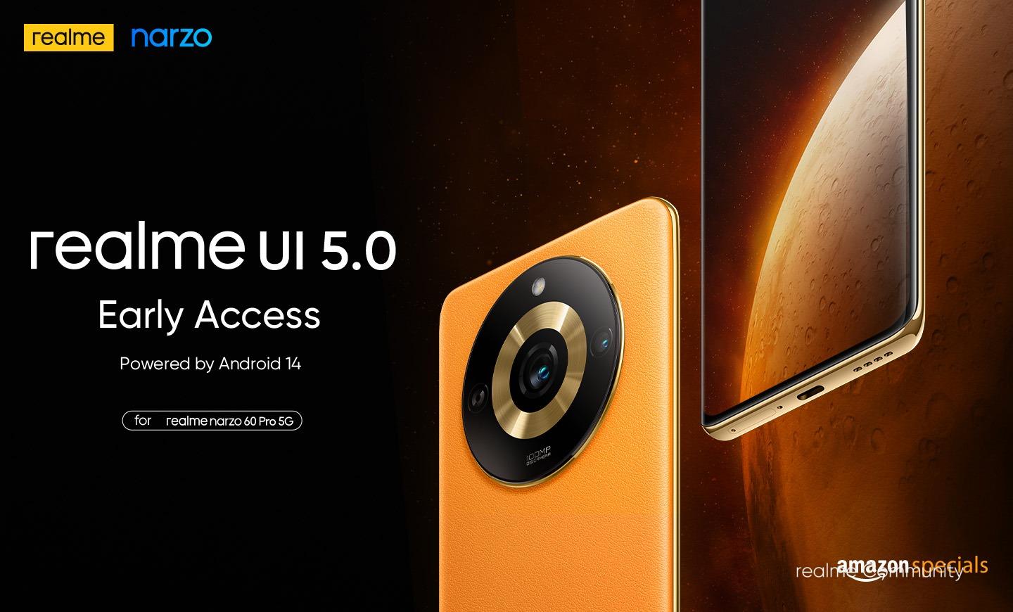 Realme Narzo 60 Pro 5G gets Android 14 Early Access 2 update - Gizmochina