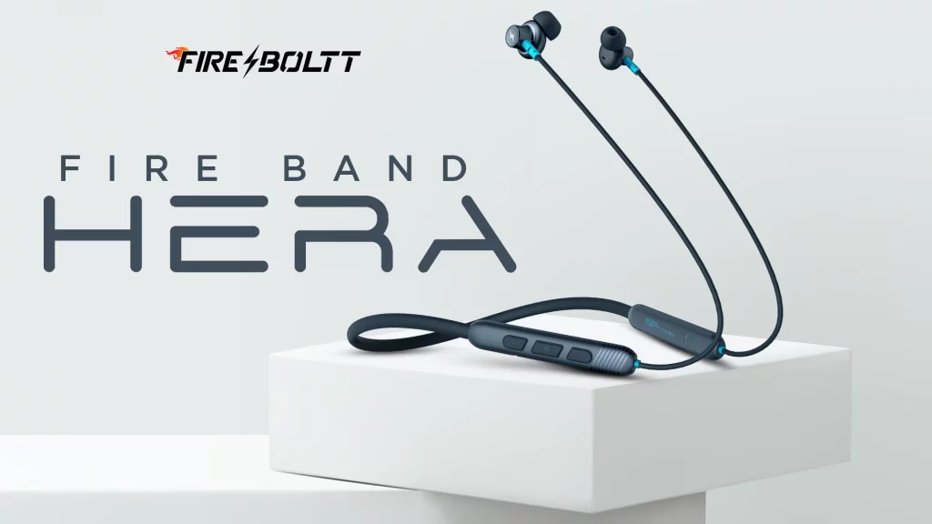 Fire-Boltt Fire Band Hera neckband earbuds with 12mm drivers, IPX4 ...