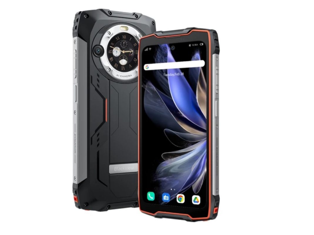 Blackview BV9300 Pro with a secondary screen, powerful flashlight, and ...