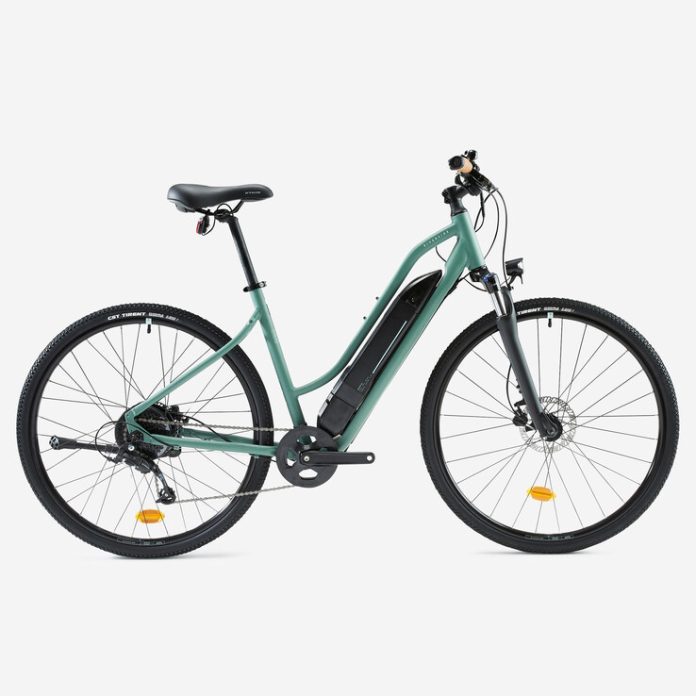 Decathlon Riverside 520 E electric mountain bike with a low-frame ...