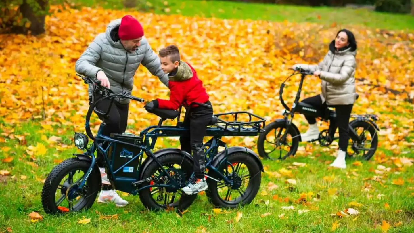 Dolas Defender 250 three-wheeled e-bike with a 250W hub motor on each ...