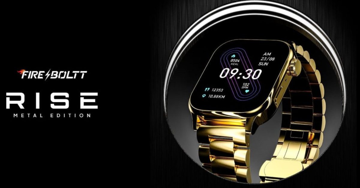 Fire-Boltt launches Rise Luxe Bluetooth calling smartwatch - Gizmochina
