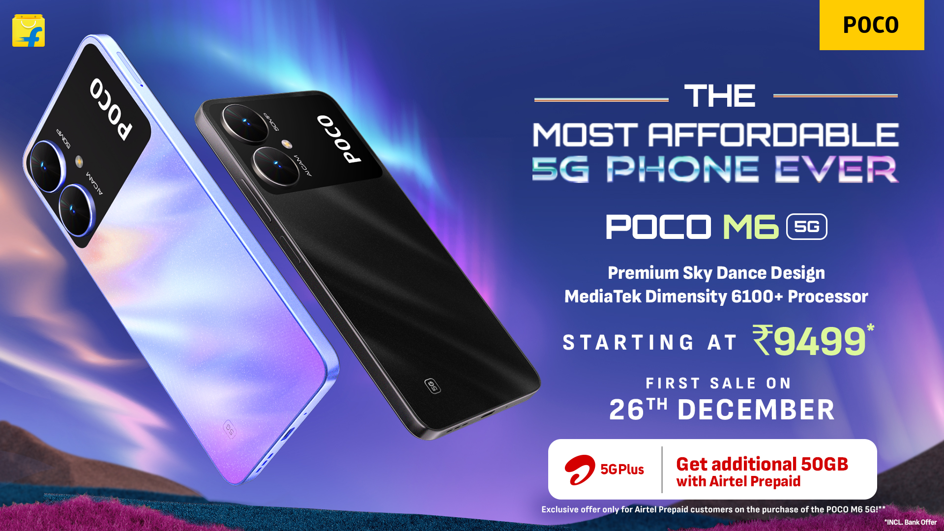 POCO M6 5G launched in India with Dimensity 6100+ SoC, 6.74" HD+ 90Hz ...