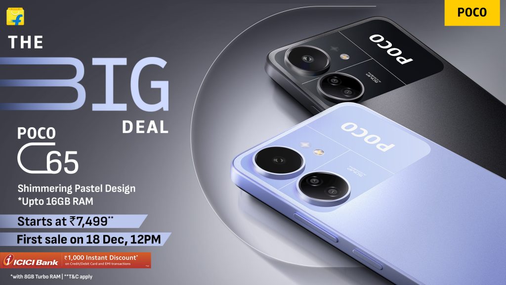 POCO C65 goes on sale in India starting at Rs 7,499 ($90) - Gizmochina