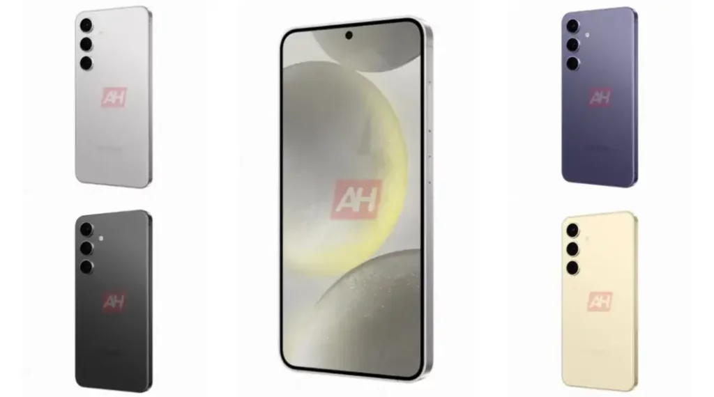 Official renders of Galaxy S24 confirm four variants: Purple, Gray ...