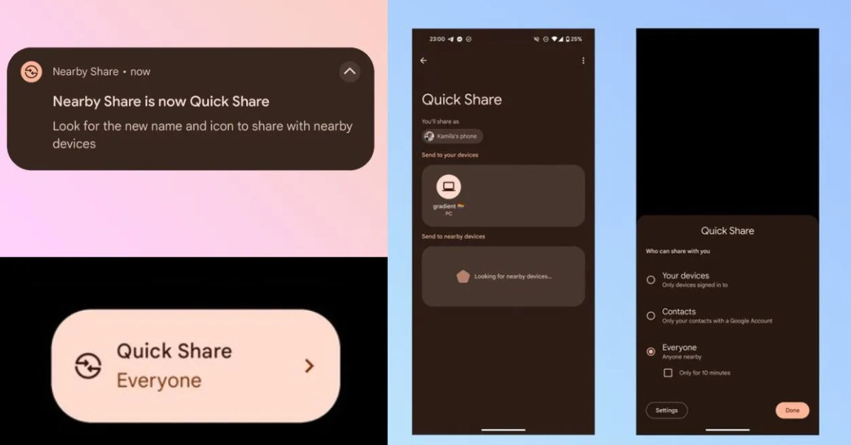 Google Nearby Share might be getting a makeover, taking cues from ...