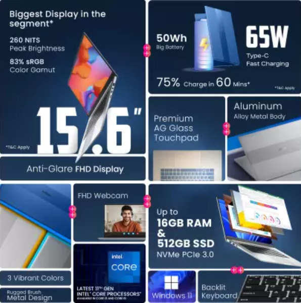 Infinix INBook Y2 Plus with 15.6” display, aluminium body launched in India