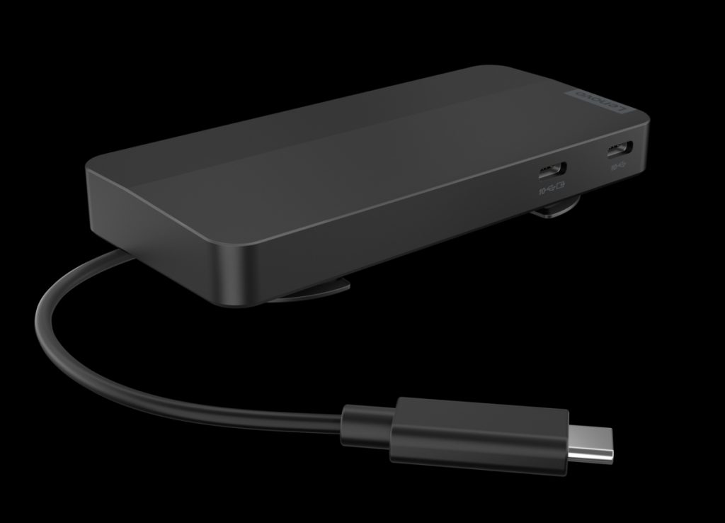 Lenovo USB-C Dual Display Travel Dock with 100W USB PD charging and ...