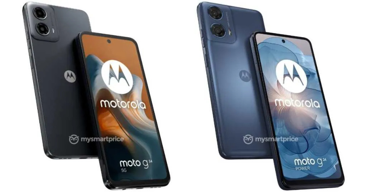 Leaked renders show design, color options of upcoming Moto G24 Power ...