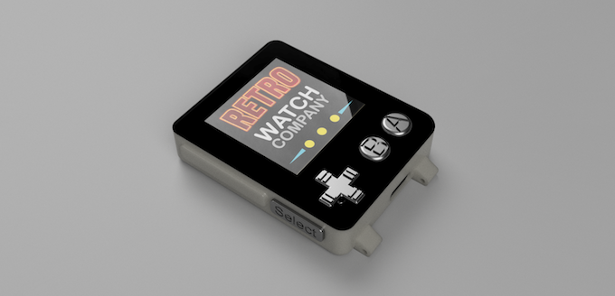 Retro Gaming Watch that doubles as a mini gaming handheld console ...