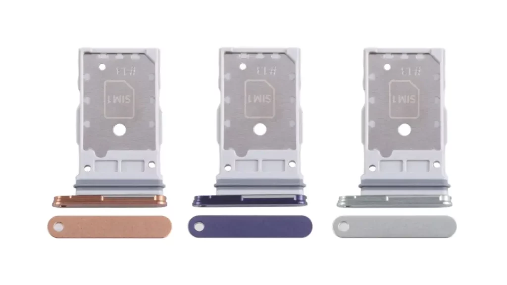 Samsung Galaxy S24 and S24+ color options revealed via leaked SIM trays - Gizmochina