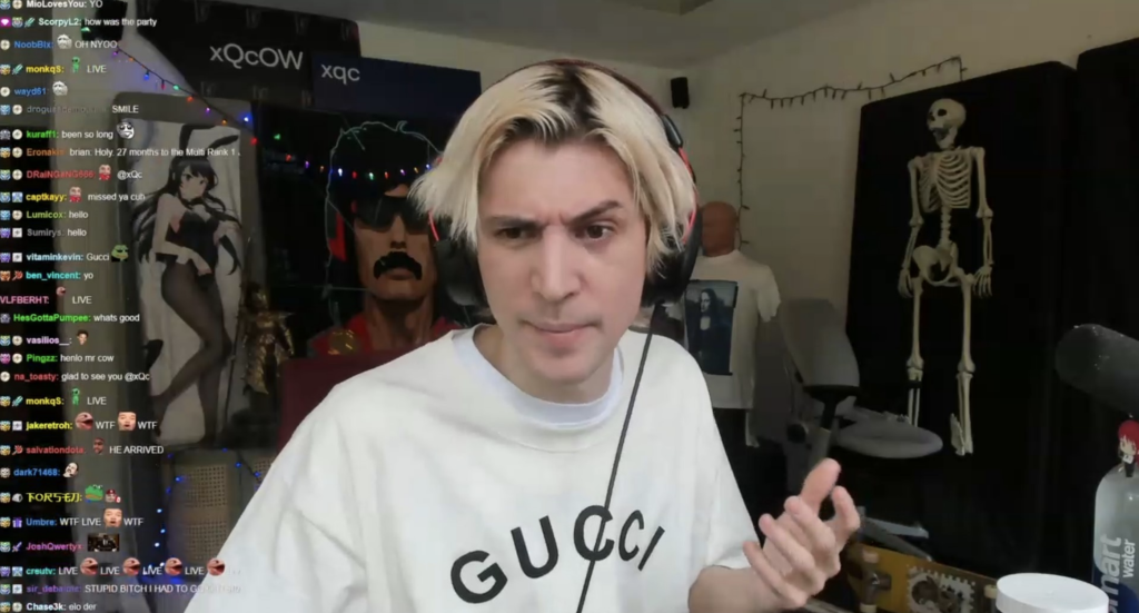 xQc's Streak as the Top Twitch Streamer Ended in 2023 - Gizmochina