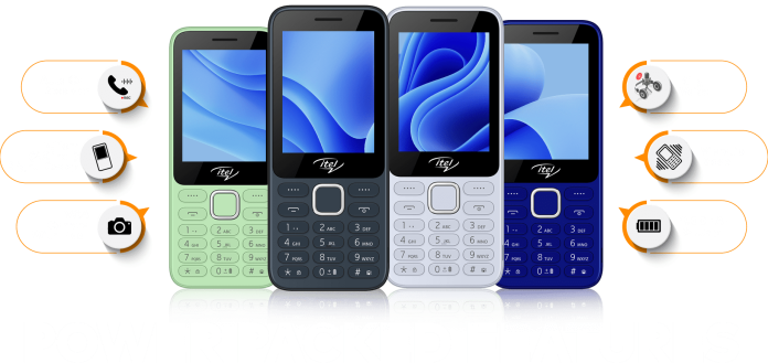 itel it5330 feature phone with 2.8″ display, up to 12 days battery ...