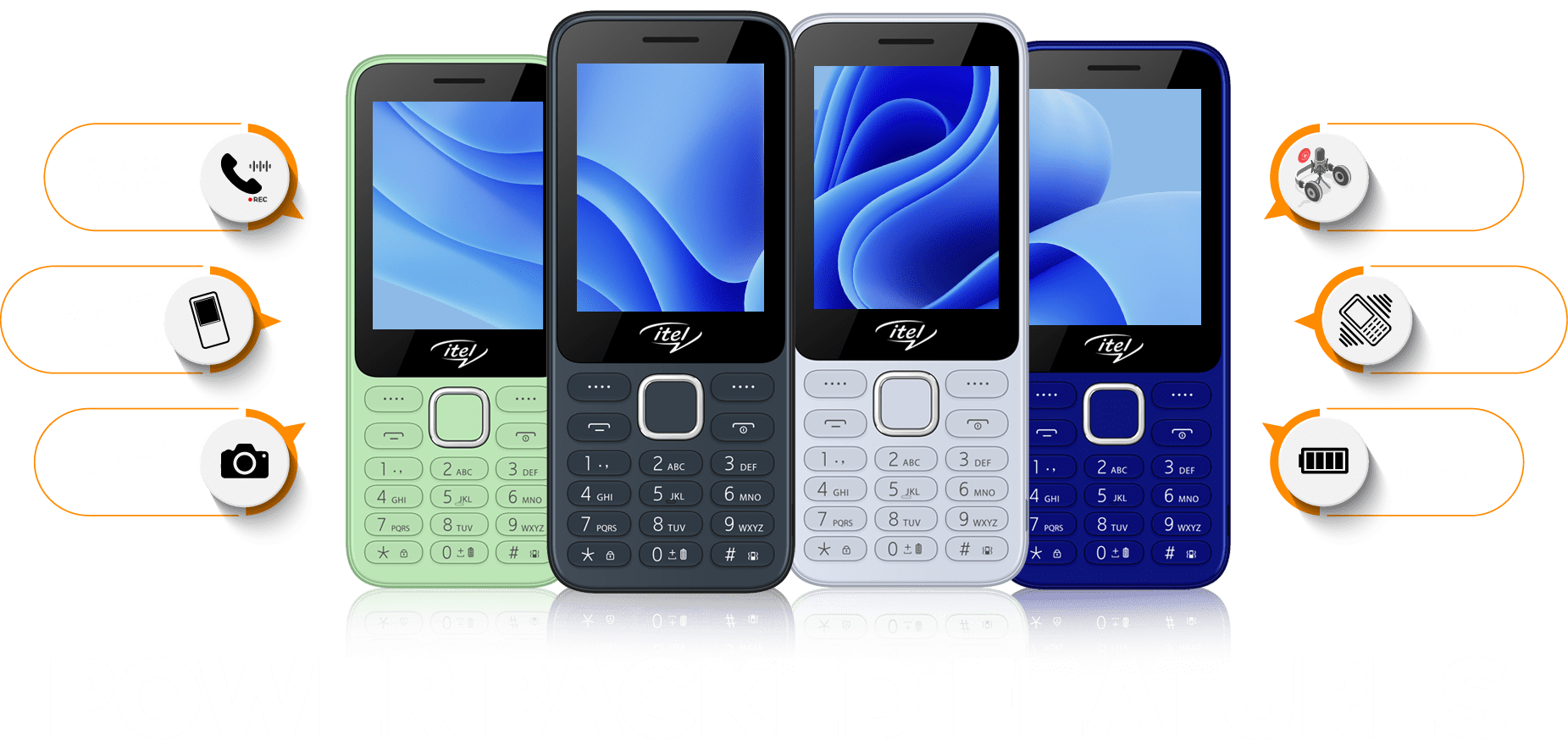 itel it5330 feature phone with 2.8″ display, up to 12 days battery ...