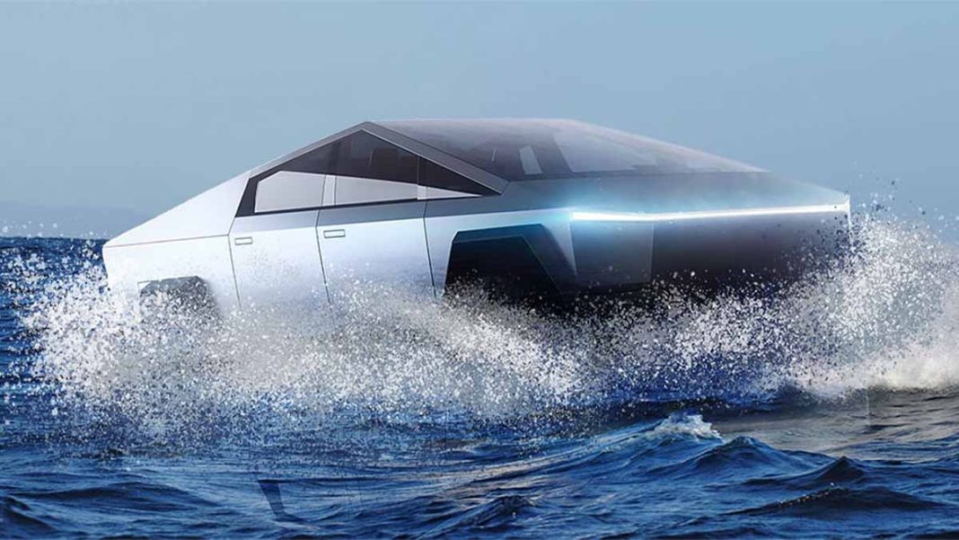 Unexpected Capability: Tesla Cybertruck Able to 'Serve as a Boat ...