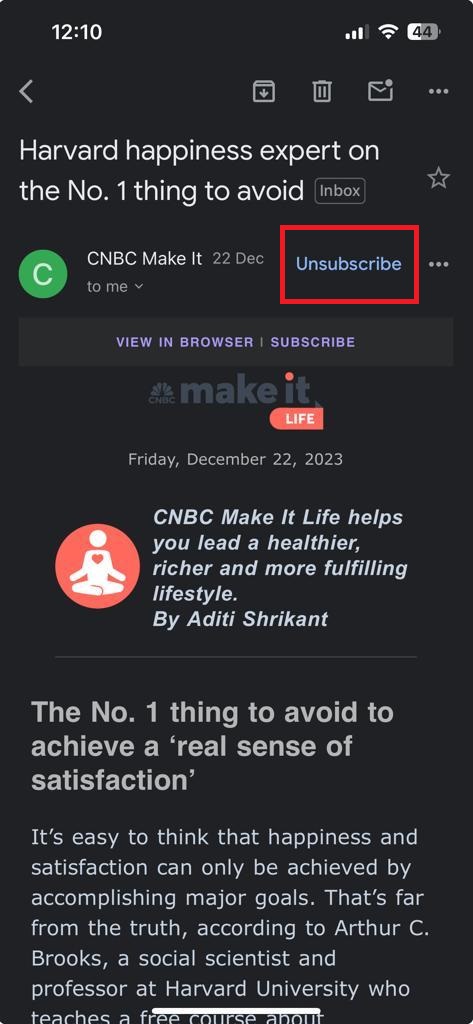 Gmail Now Lets Users Unsubscribe Unwanted Mails With A Single Tap On iOS - Gizmochina
