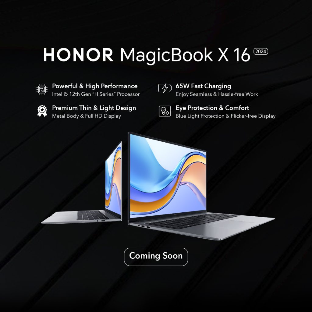 Honor MagicBook X16 with 12th Gen Intel i5 CPU launching soon in India - Gizmochina