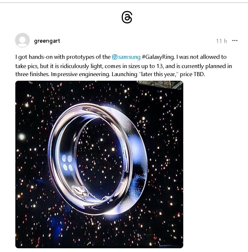 Samsung Galaxy Ring's Design And Launch Timeline Details Emerge ...