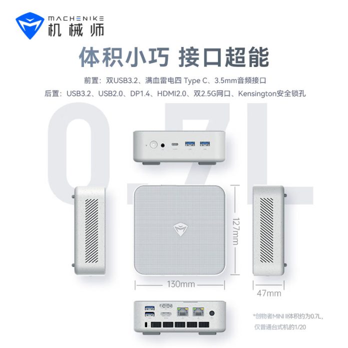 Machenike Creator MINI II mini PC with i7-13620H up for pre-sale in China, starting at 2449 Yuan ...