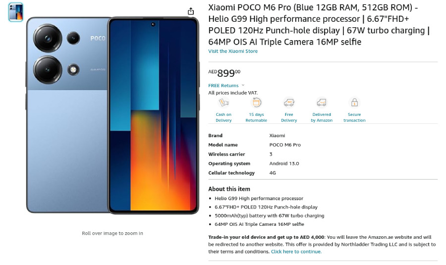 Poco X6 Pro 5G, M6 Pro 4G specs and price leaks via Amazon listing - Gizmochina