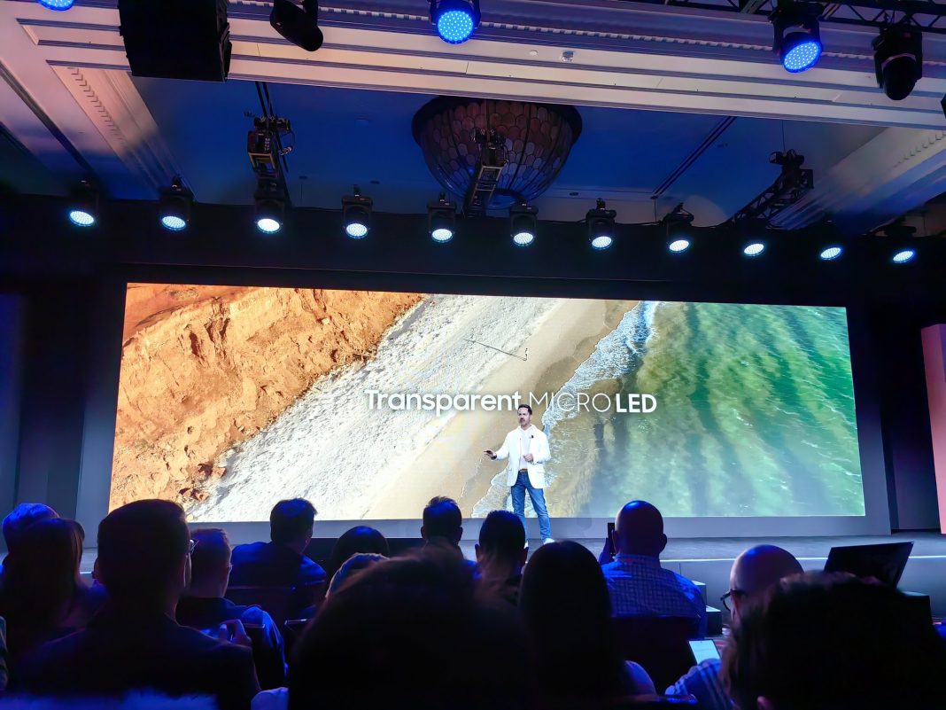 Samsung unveils world's first transparent MicroLED TVs at CES 2024 - Gizmochina