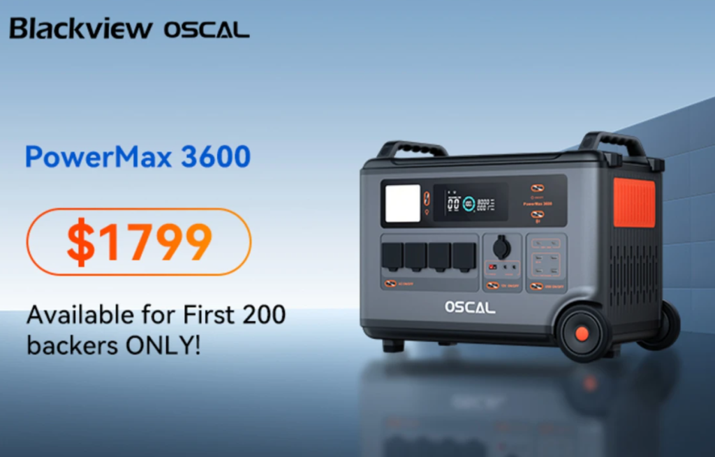 Blackview OSCAL PowerMax 3600: World’s First Rugged Power Station with Expandable Capacity from ...