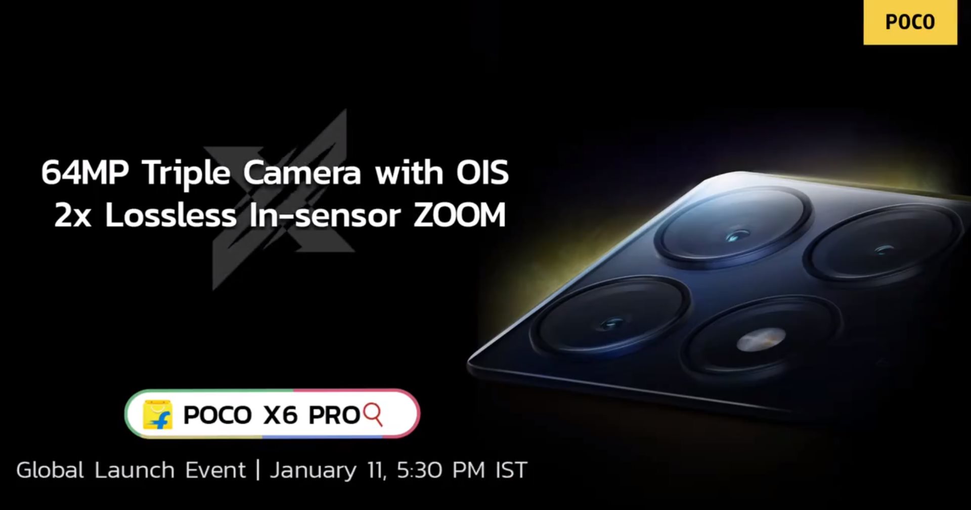 Poco X6 Pro Teased to Feature 2x In-Sensor Zoom along with 64MP Triple ...