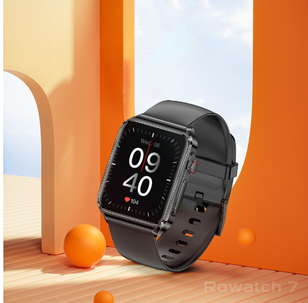 Rogbid Rowatch 7 with ECG capability and vibrant AMOLED curved display ...