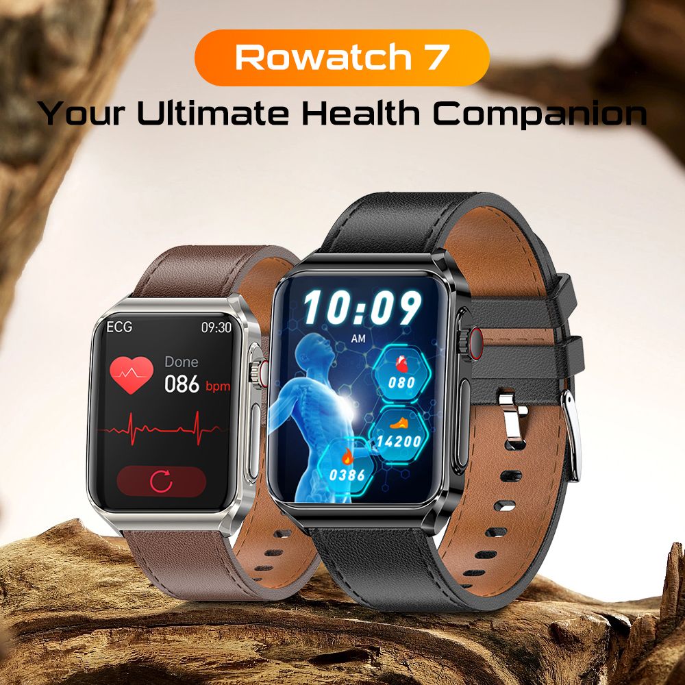 Rogbid Rowatch 7 with ECG capability and vibrant AMOLED curved display ...