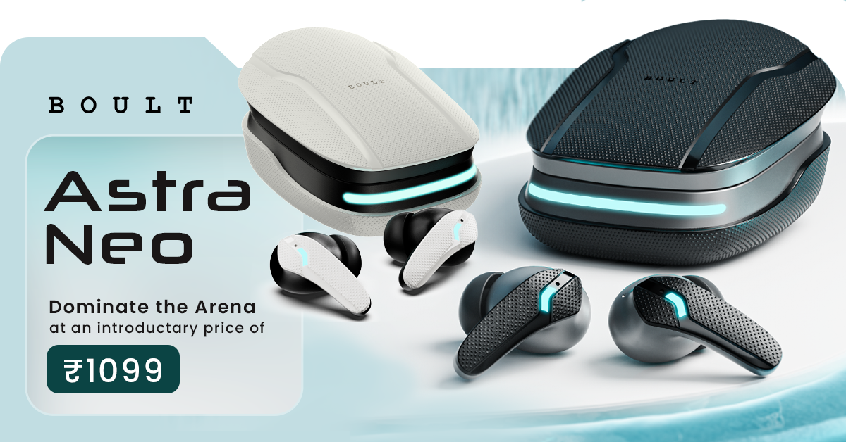BOULT Astra Neo gaming earbuds with Bluetooth 5.4, 70-hour battery life ...