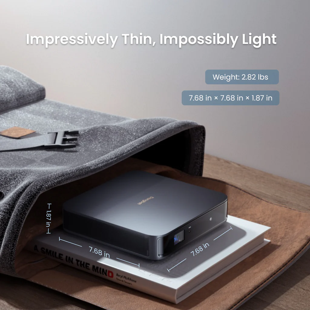 Dangbei Atom compact laser projector with 1200 ISO Lumens brightness ...