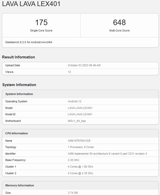 Lava Z34 key specs & design revealed via multiple certification listing ...