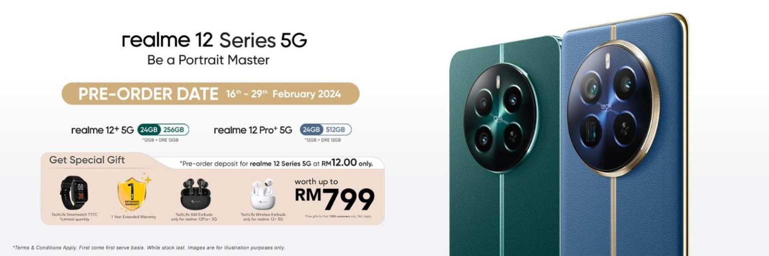 Realme 12+ 5G & 12 Pro+ 5G devices scheduled to launch on February 29 ...