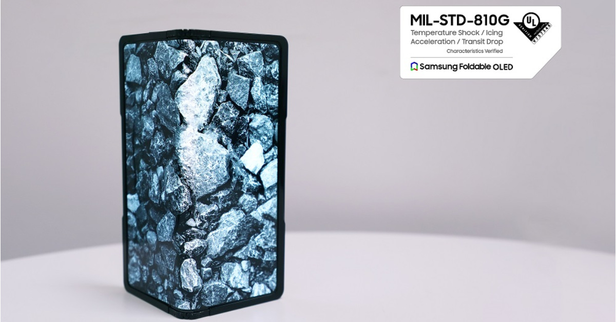 Samsung foldable display earns military-grade durability certification