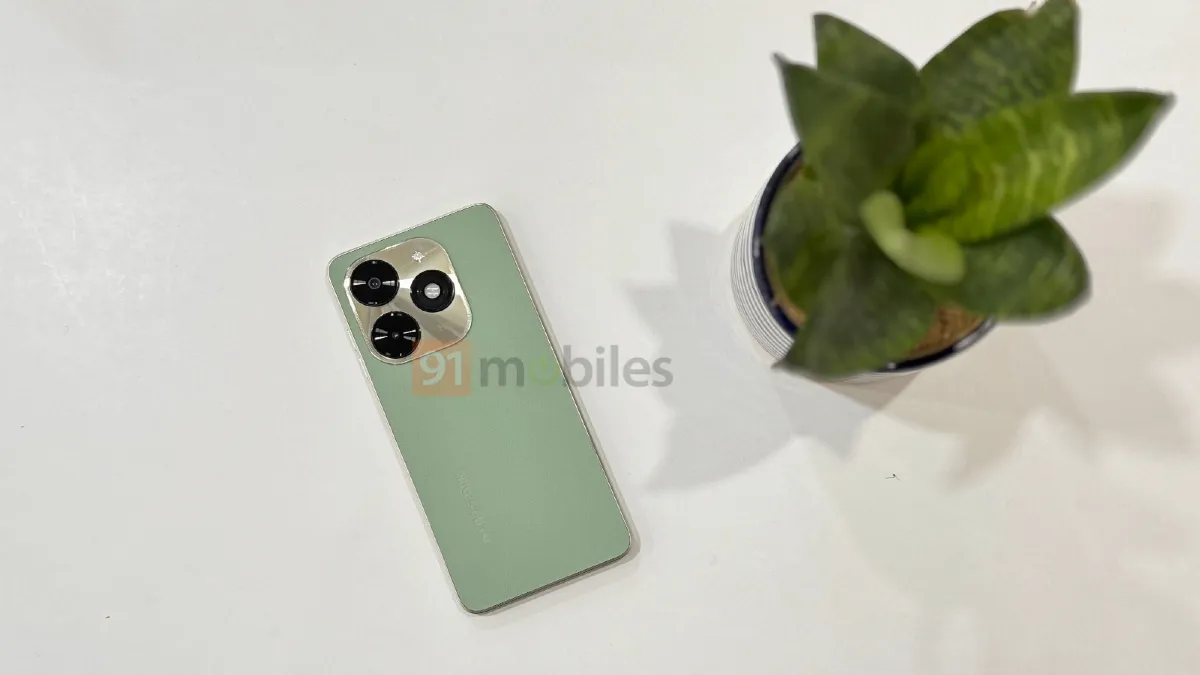 Tecno Spark 20C Leaked Live Image Reveals Leather Back Panel And Color ...