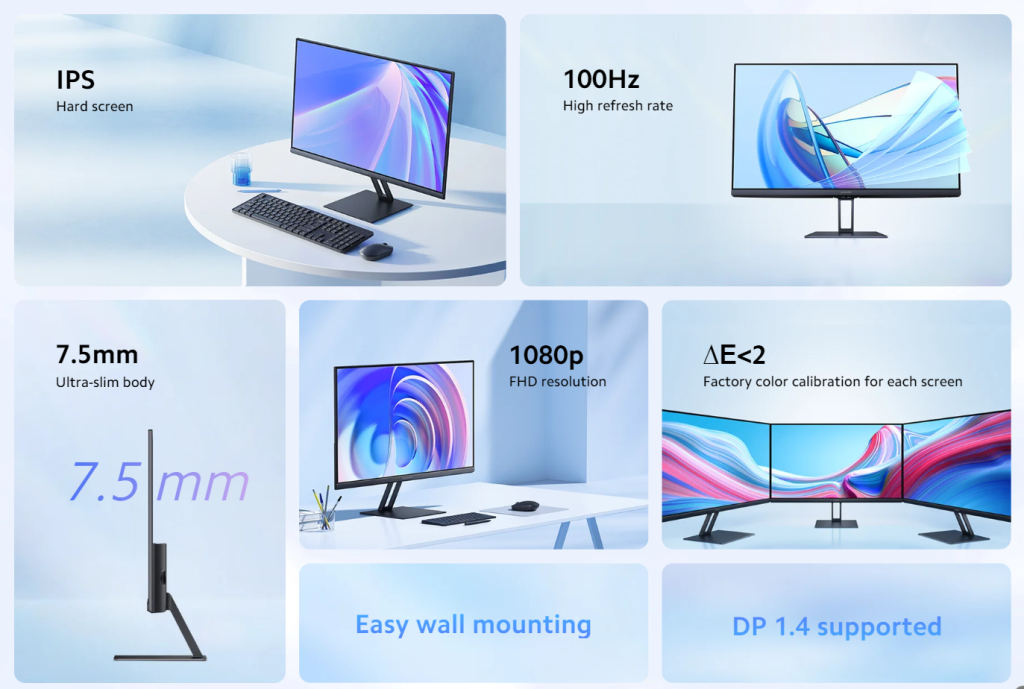Xiaomi Monitor A24i with FHD IPS panel & 100Hz refresh rate unveiled ...