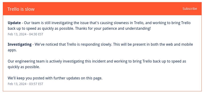 Trello is down globally: Users are facing service disruptions, board ...