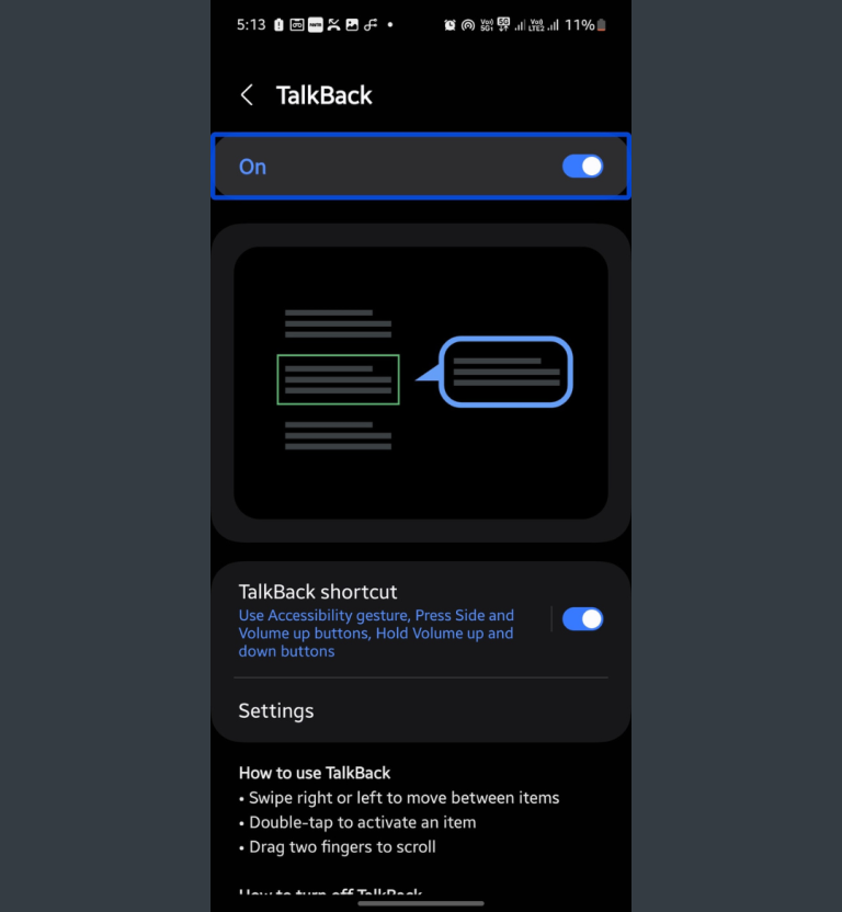 How to turn off talkback on Samsung Galaxy (the easiest way) - Gizmochina