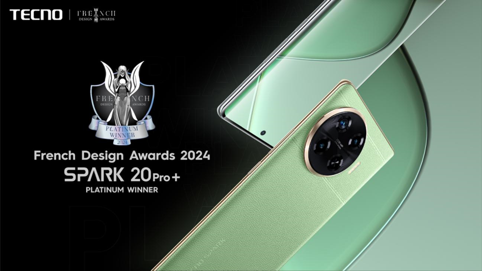 TECNO SPARK 20 Pro+ picks up two French Design Awards 2024 - Gizmochina